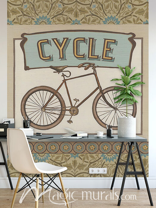 Cycle Wallpaper Wall Mural by Magic Murals