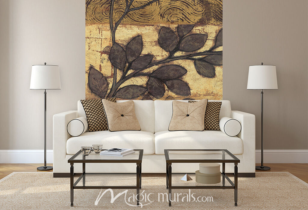Bronzed Branches II Wallpaper Wall Mural by Magic Murals