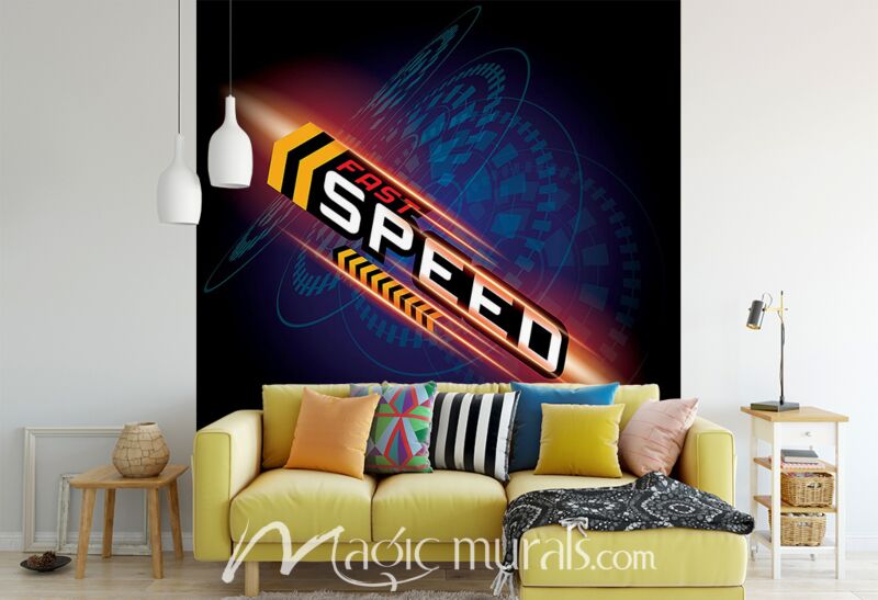 Fast Speed Wallpaper Wall Mural by Magic Murals