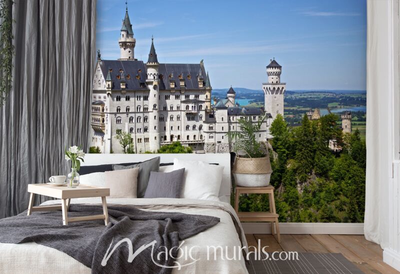 Pristine Neuschwanstein Castle Mural by Magic Murals