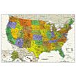 Contemporary United States Map Mural by Magic Murals