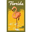 Flamingo Ad Wallpaper Wall Mural by Magic Murals