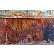 Templo Mayor Aztec Eagle Warriors 7941 Mural by Magic Murals