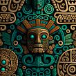 Mayan Style Graphic 9416 Wallpaper Mural by Magic Murals