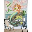 Mermaid with Parrot Friends Wallpaper Mural by Magic Murals