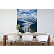 Aerial View Of Mendenhall Glacier Mural by Magic Murals