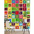 ABC Collage Wallpaper Wall Mural by Magic Murals