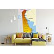 Delaware State Map Wallpaper Wall Mural by Magic Murals