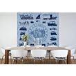 Antique Transportation Wallpaper Mural by Magic Murals