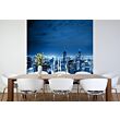 Blue Chicago Wallpaper Wall Mural by Magic Murals