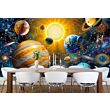 Ringed Solar System Wallpaper Wall Mural by Magic Murals