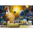 Ringed Solar System Wallpaper Wall Mural by Magic Murals