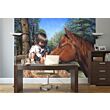 Hay, Baby Wallpaper Wall Mural by Magic Murals
