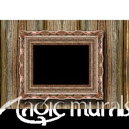 Wooden Frame Wallpaper Wall Mural by Magic Murals
