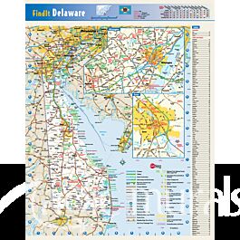 Delaware State Street Map Wallpaper Mural by Magic Murals