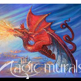 Red Dragon Wallpaper Wall Mural by Magic Murals