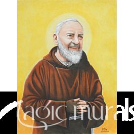 Padre Pio Portrait 2 Wallpaper Mural by Magic Murals